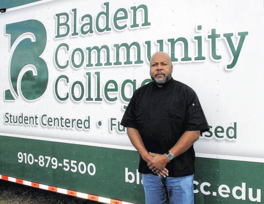 Chef Andrew Early III in the BCC kitchen | Bladen Journal